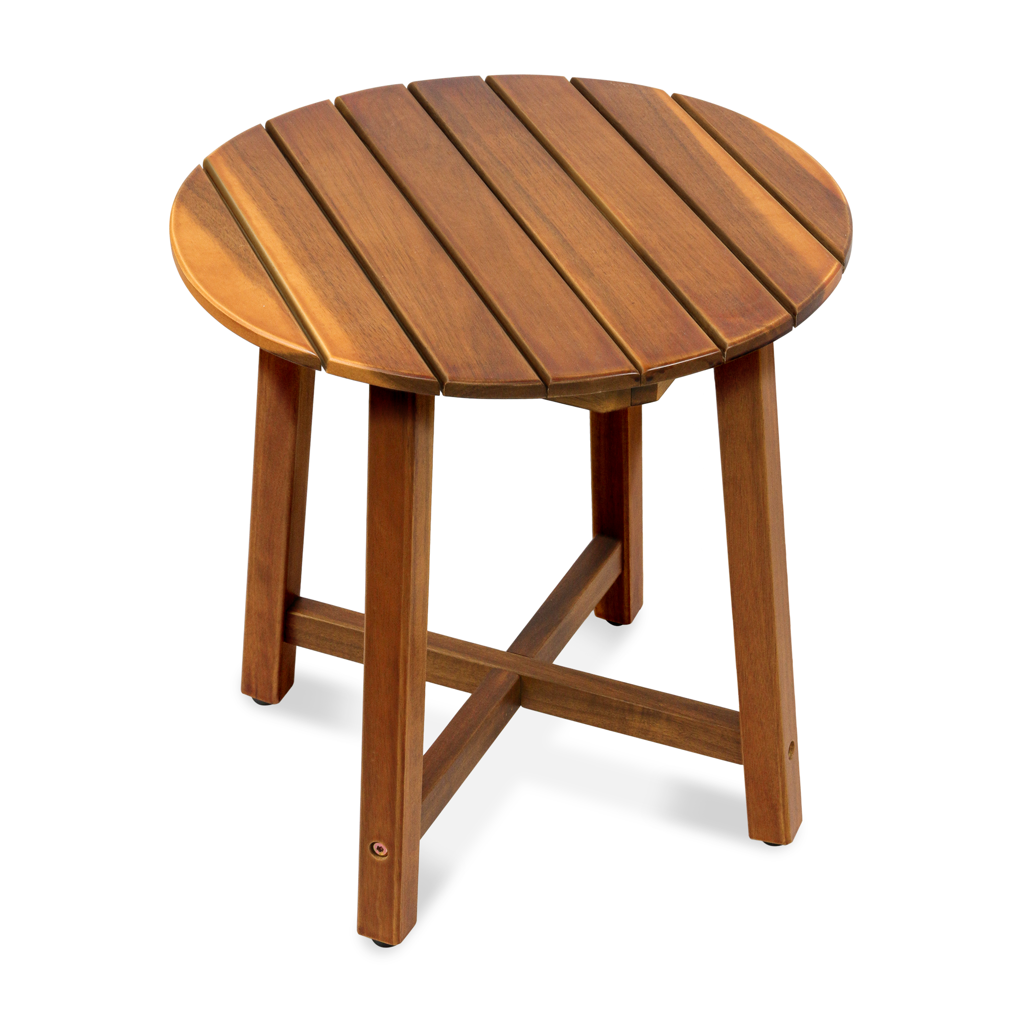 16-Inch Round Acacia Side Table – Weather-Resistant Adirondack Patio ...
