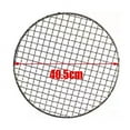 Round Bbq Barbecue Grill Net Stainless Steel Mesh Rack Grid Grate Steam ...