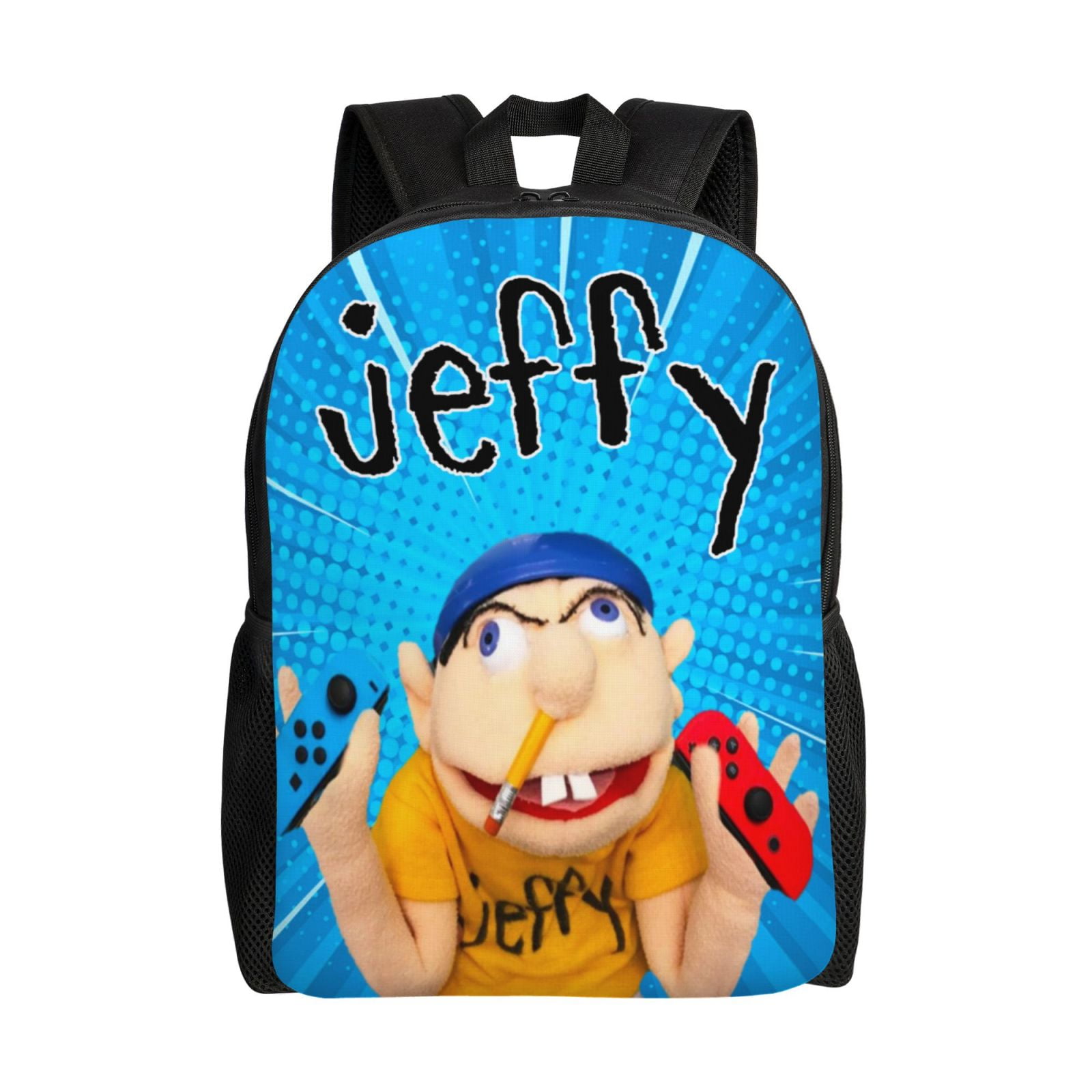 16 Inch School Bag Sml Jeffy Backpack Elementary Middle School Bookbag ...
