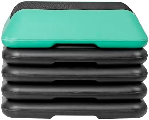 16 Inch Small Aerobic Step Platform, Height Adjustable Mini Exercise ...