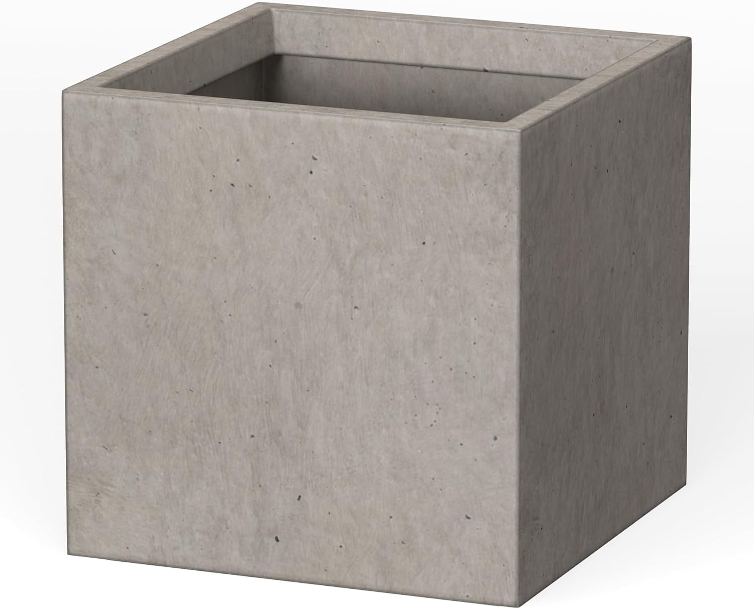 16 Inch Square Concrete Planter for Outdoor Indoor Home Patio Garden ...