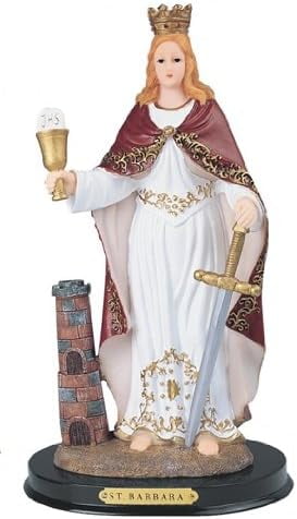 16" Inch Statue of Santa Barbara St Estatua Saint Santo Figurine Figure ...