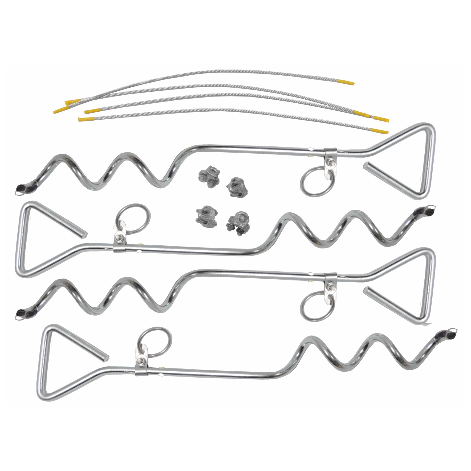 Advantek Pet 23396 16 Inch Steel Ground Stake Kit for Outdoor Dog Pet ...