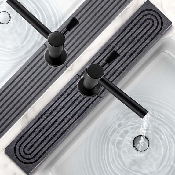 16 Inch Stone Faucet Mat for Kitchen Sink,Kitchen Sink Splash Guard ...