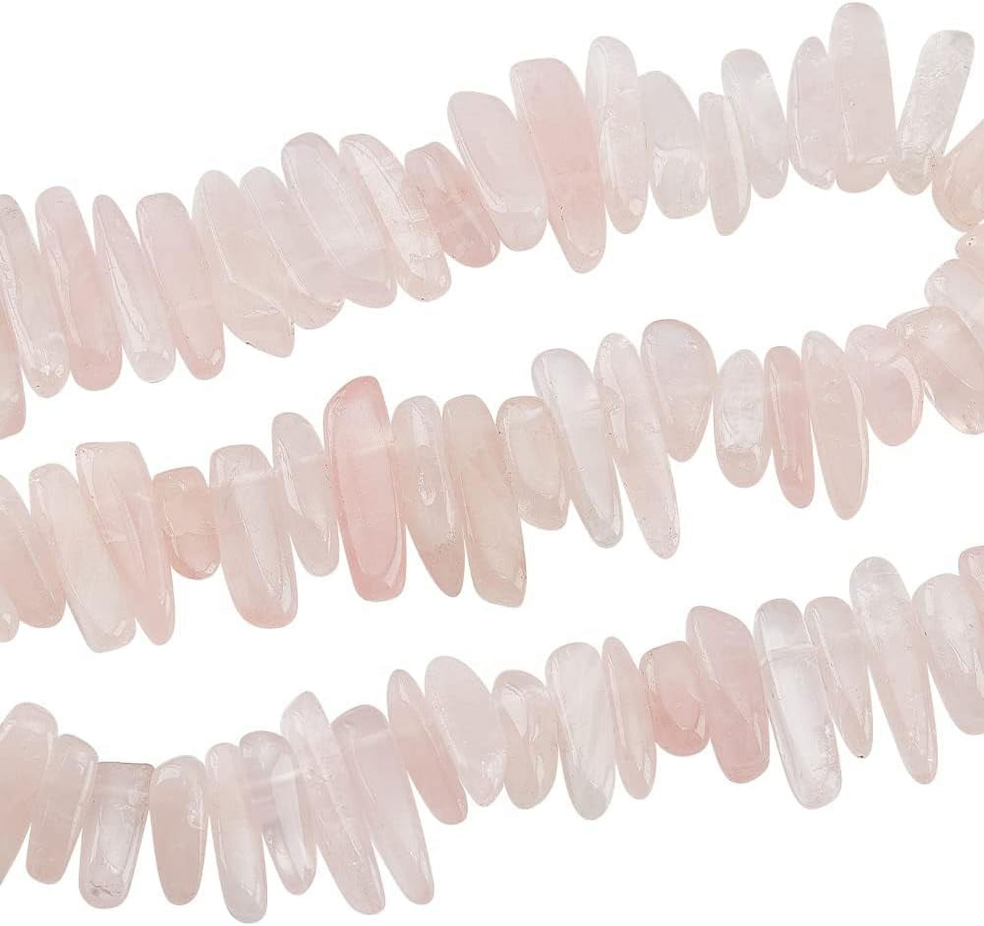 16 Inch Strand Rose Quartz Beads Crystal Quartz Points Beads Natural ...