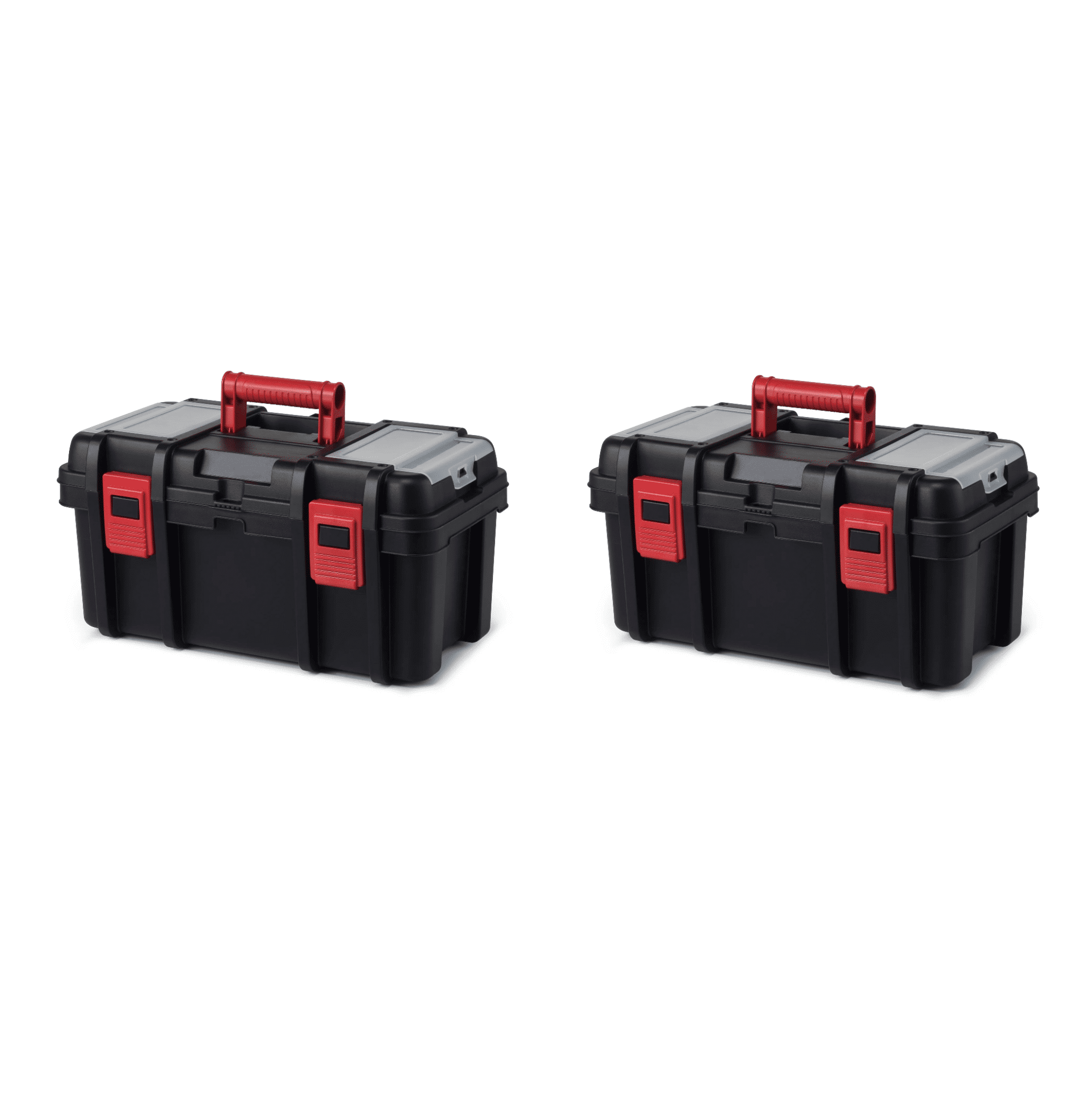 16 Inch Toolbox Plastic Tool Box with Removable Tray - Hardware ...