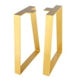 16 Inch Trapezoid Metal Table Legs Gold – DIY Furniture Legs For Coffee ...