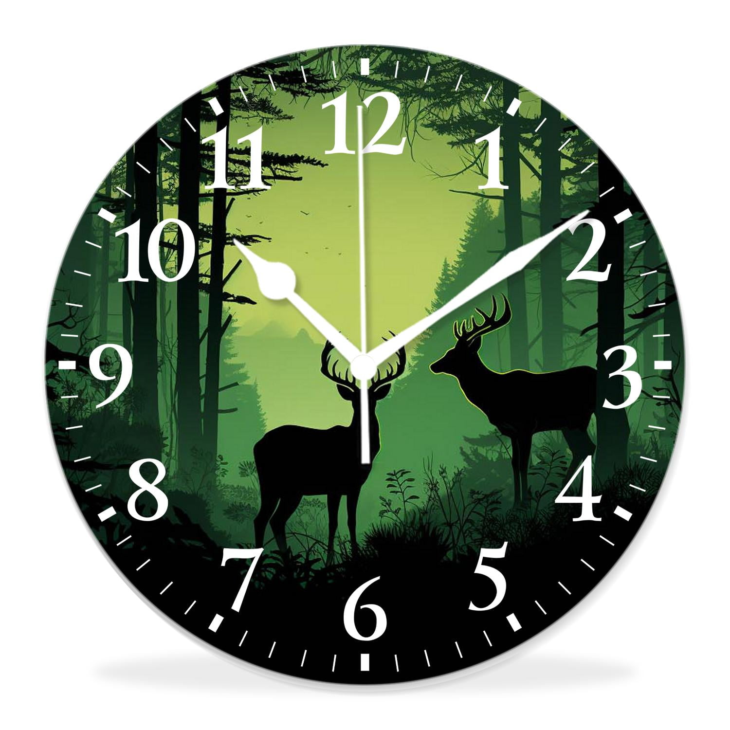 16 Inch Wall Clock Battery Operated Silent Clock Decorative for Office ...