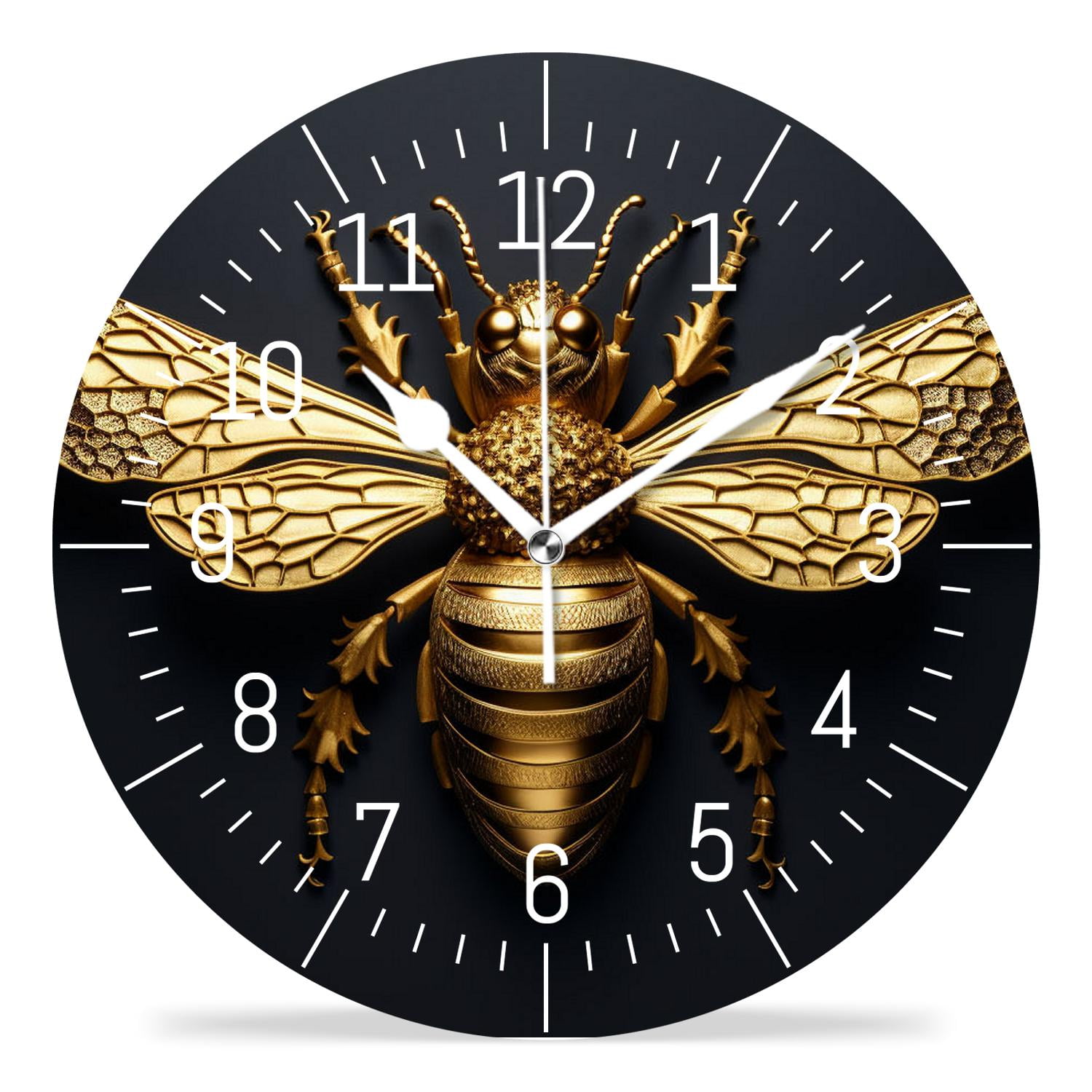16 Inch Wall Clock Battery Operated Silent Clock Decorative for Office ...