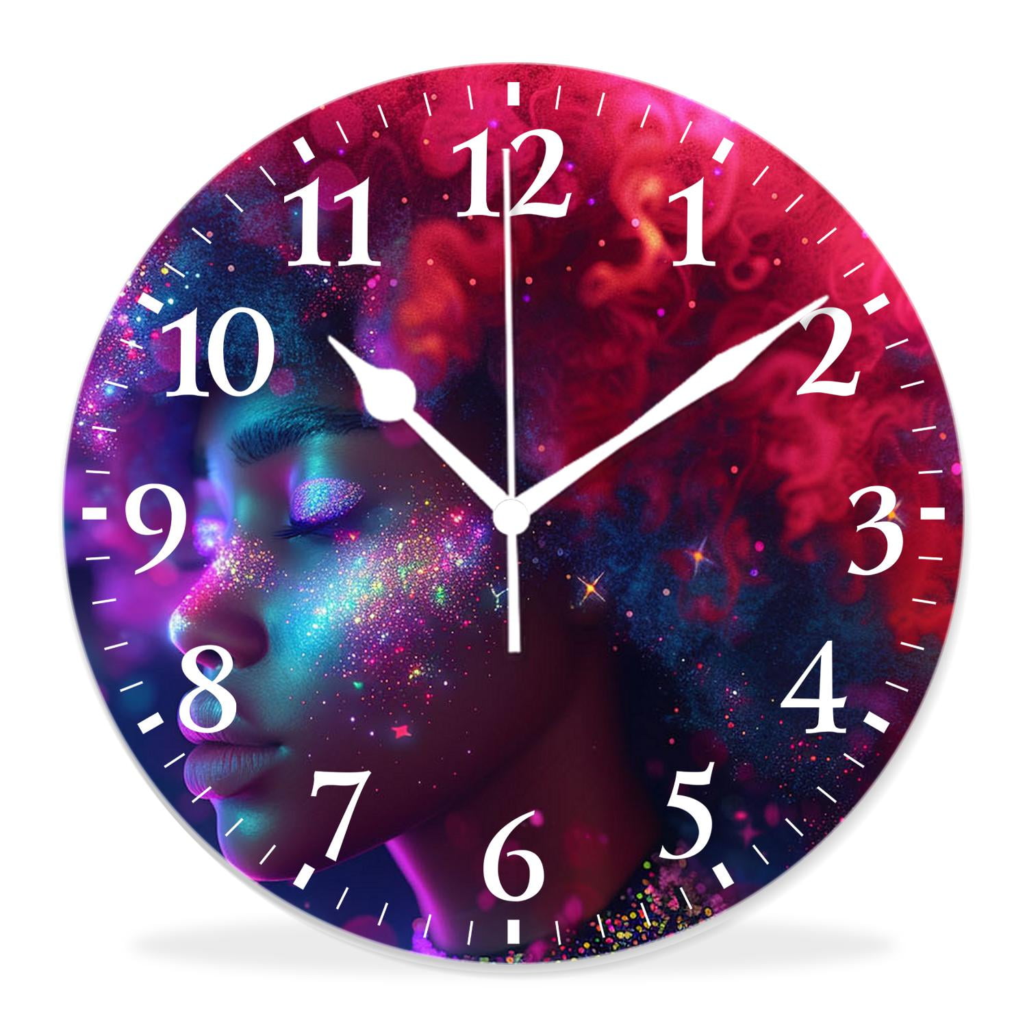 16 Inch Wall Clock Battery Operated Silent Clock Decorative for Office ...
