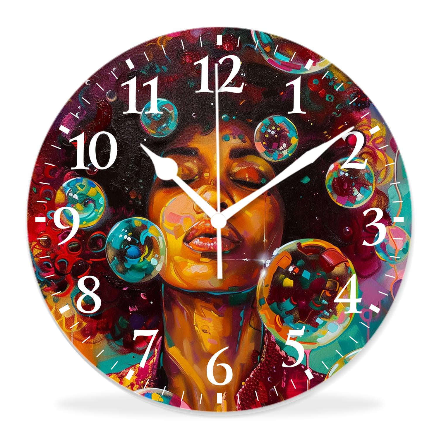 16 Inch Wall Clock Battery Operated Silent Clock Decorative for Office ...