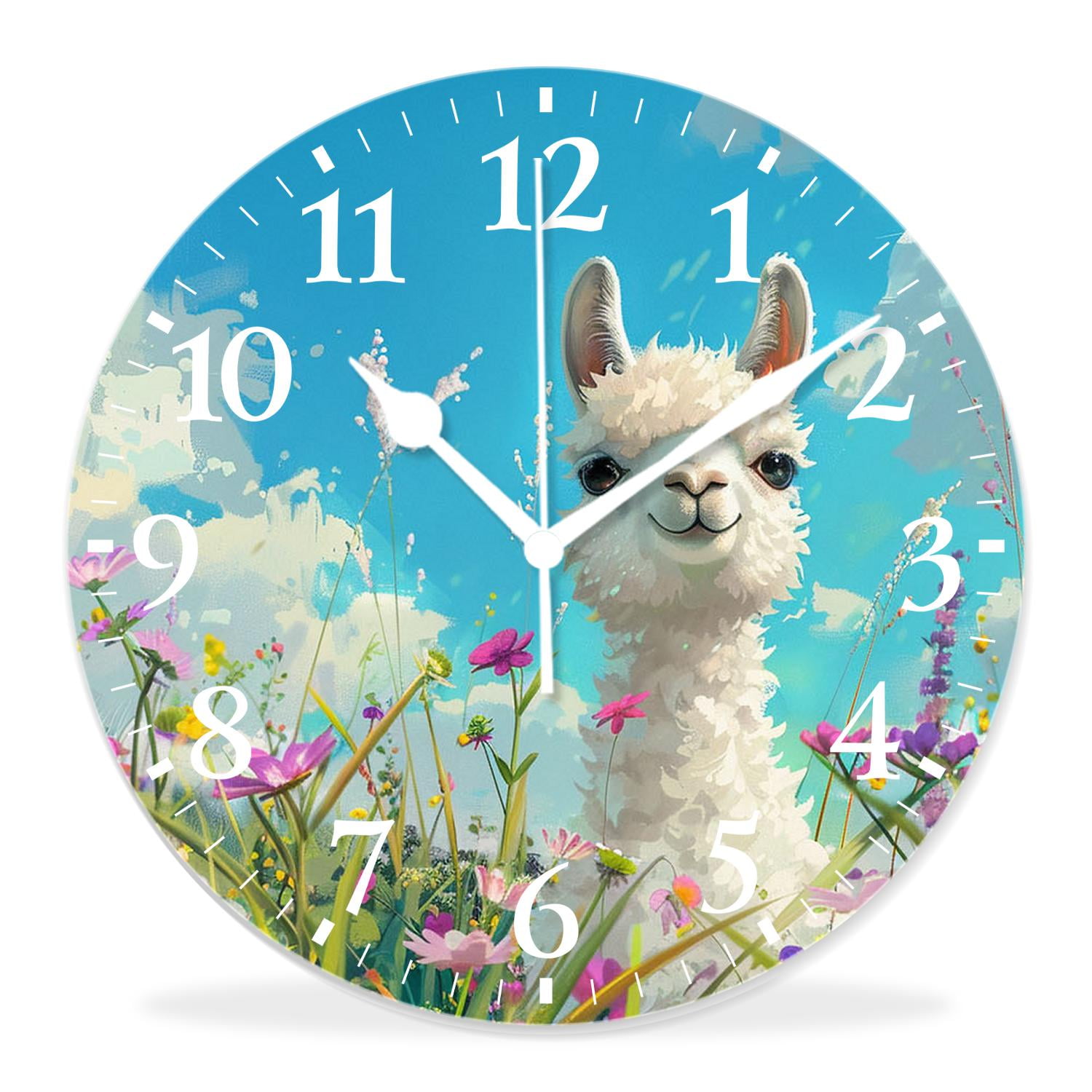 16 Inch Wall Clock Battery Operated Silent Clock Decorative for Office ...