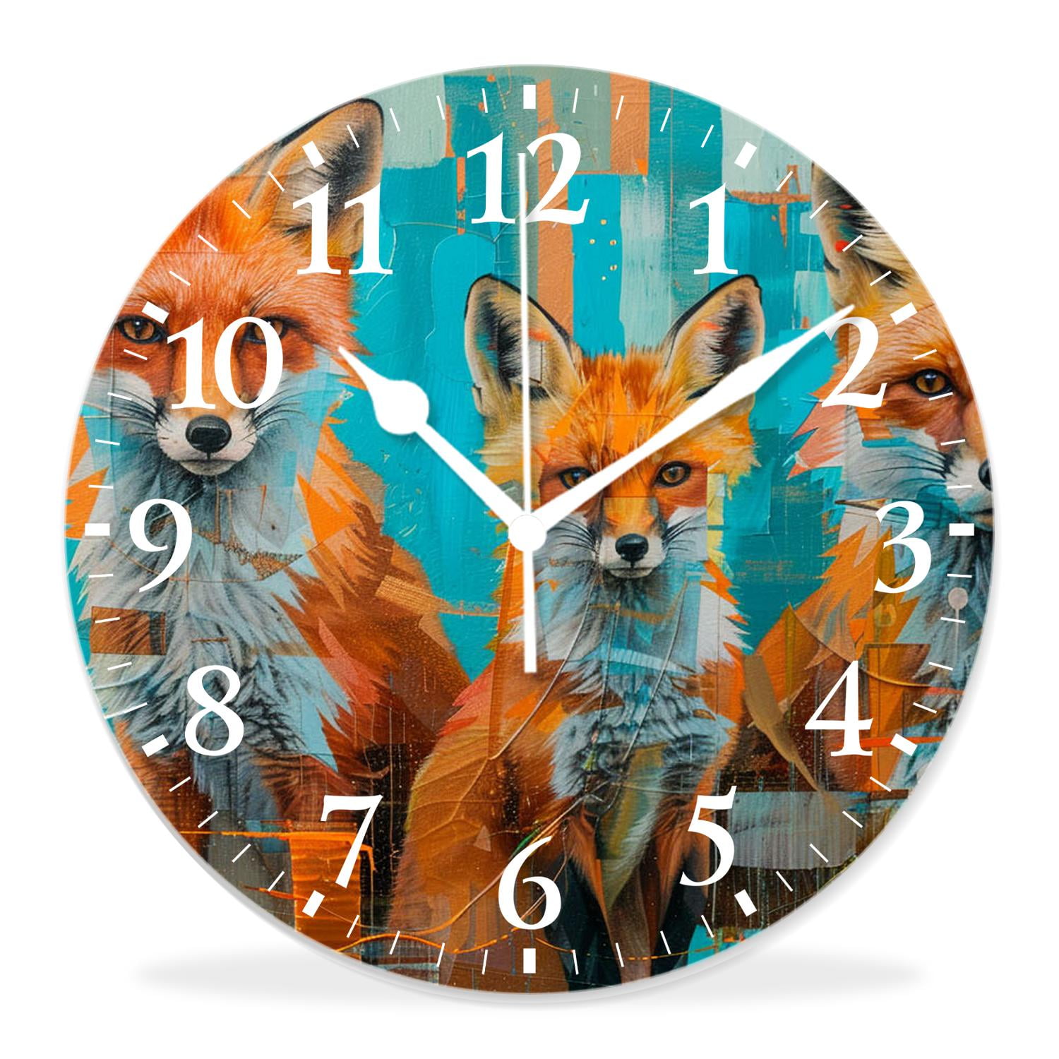 16 Inch Wall Clock Battery Operated Silent Clock Decorative for Office ...