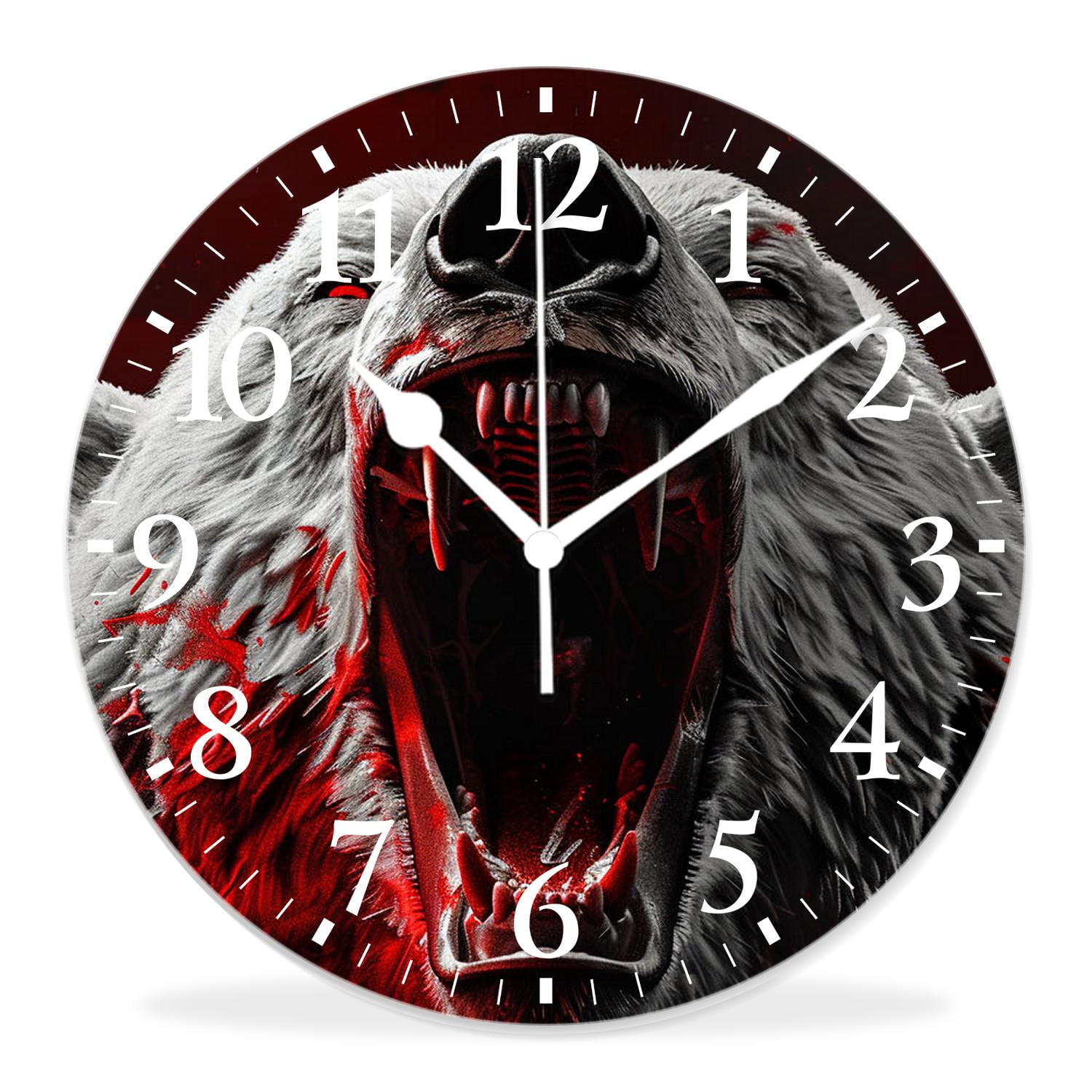 16 Inch Wall Clock Battery Operated Silent Clock Decorative for Office ...