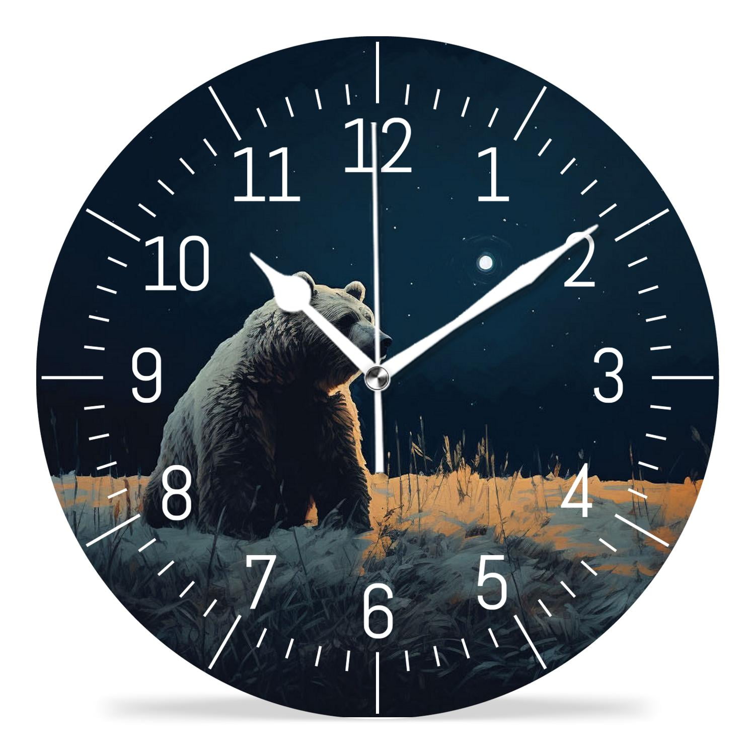 16 Inch Wall Clock Battery Operated Silent Clock Decorative for Office ...