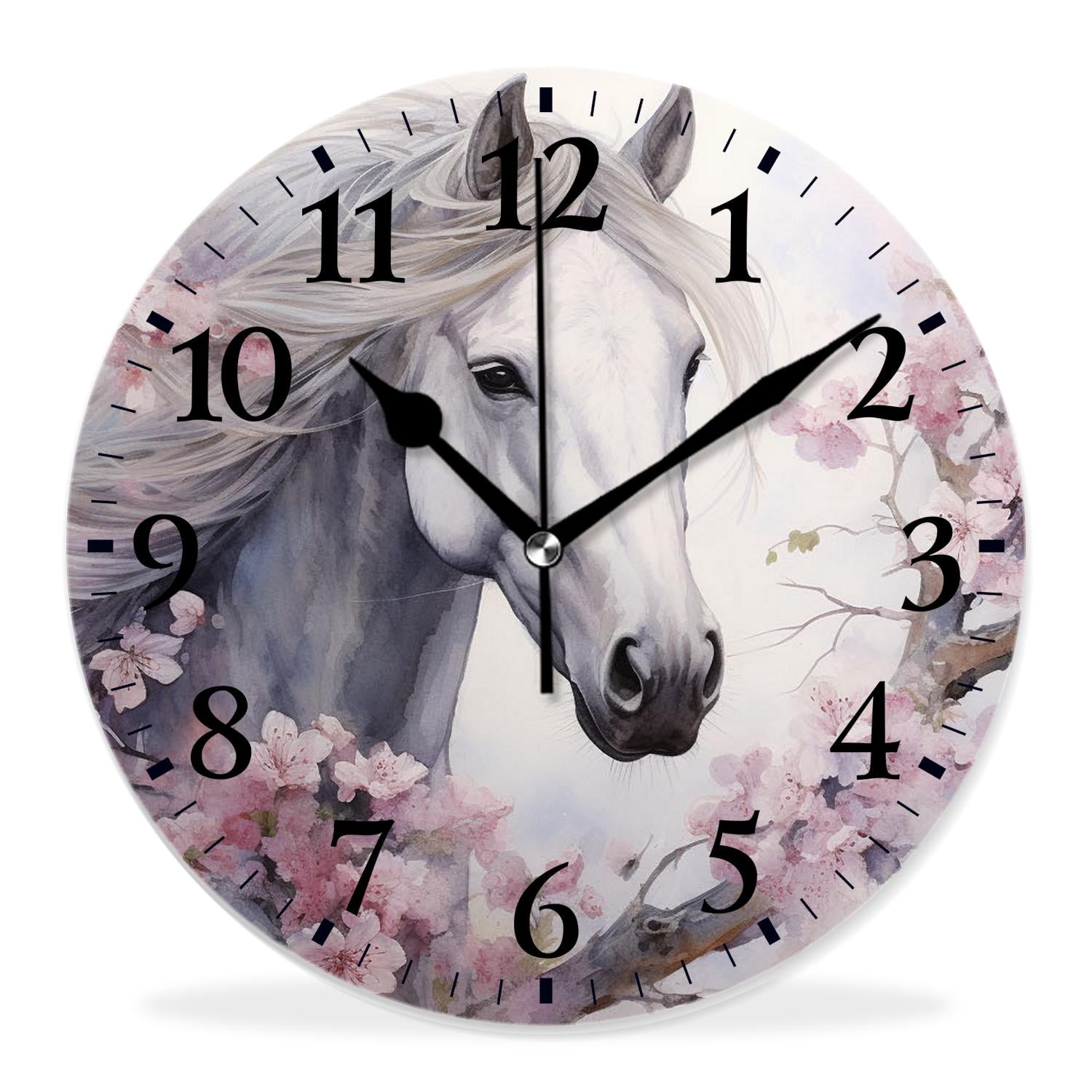 16 Inch Wall Clock Battery Operated Silent Clock Decorative for Office ...