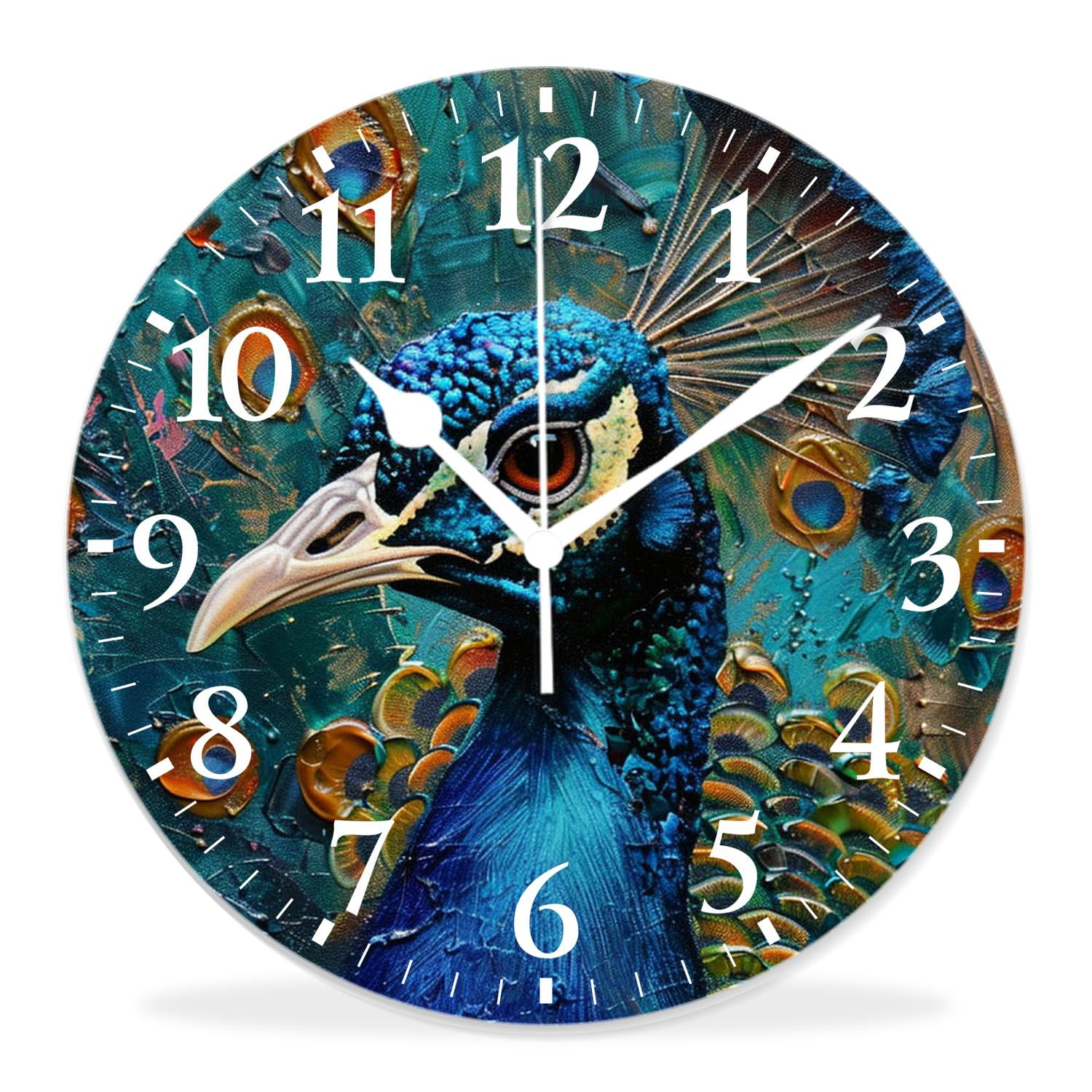 16 Inch Wall Clock Battery Operated Silent Clock Decorative for Office ...