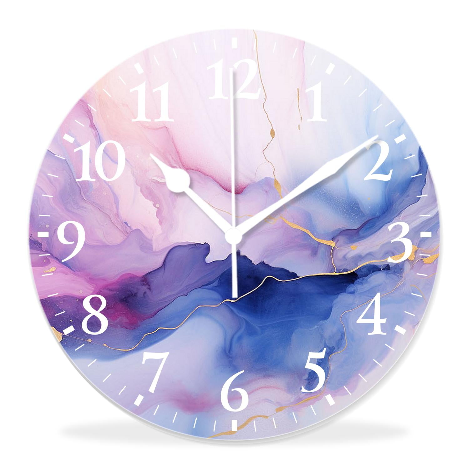 16 Inch Wall Clock Battery Operated Silent Clock Decorative for Office ...