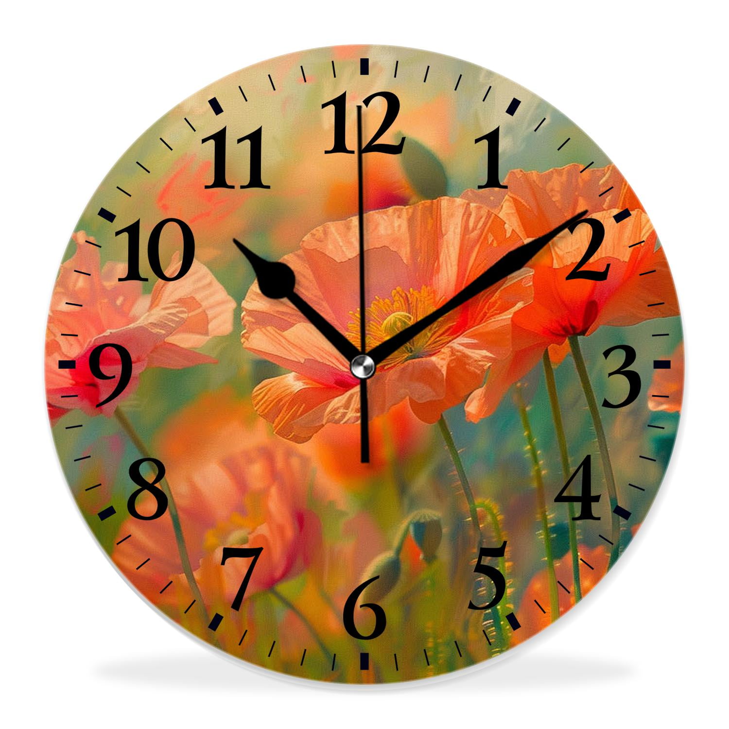 16 Inch Wall Clock Battery Operated Silent Clock Decorative for Office ...