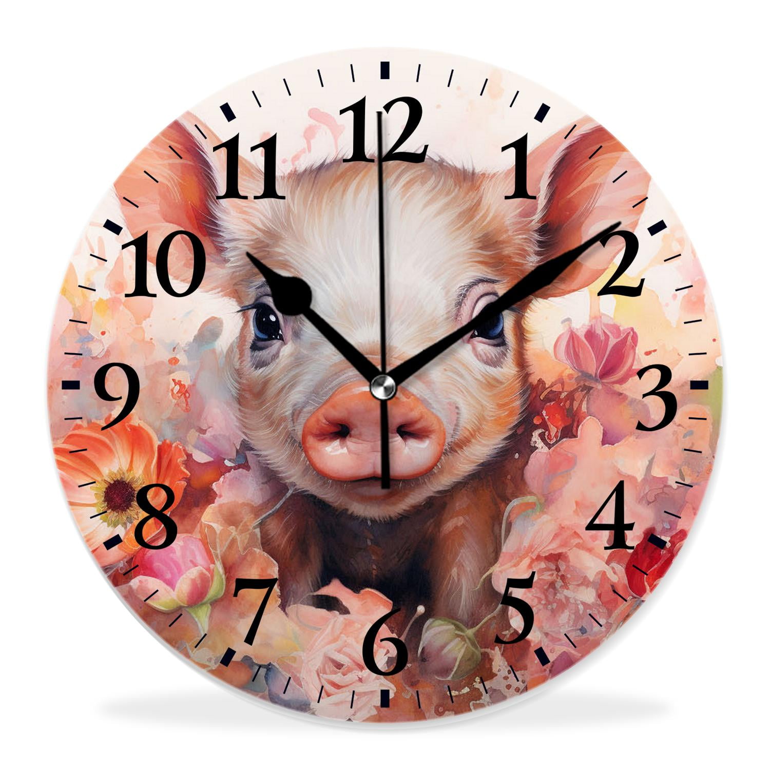 16 Inch Wall Clock Battery Operated Silent Clock Decorative for Office ...