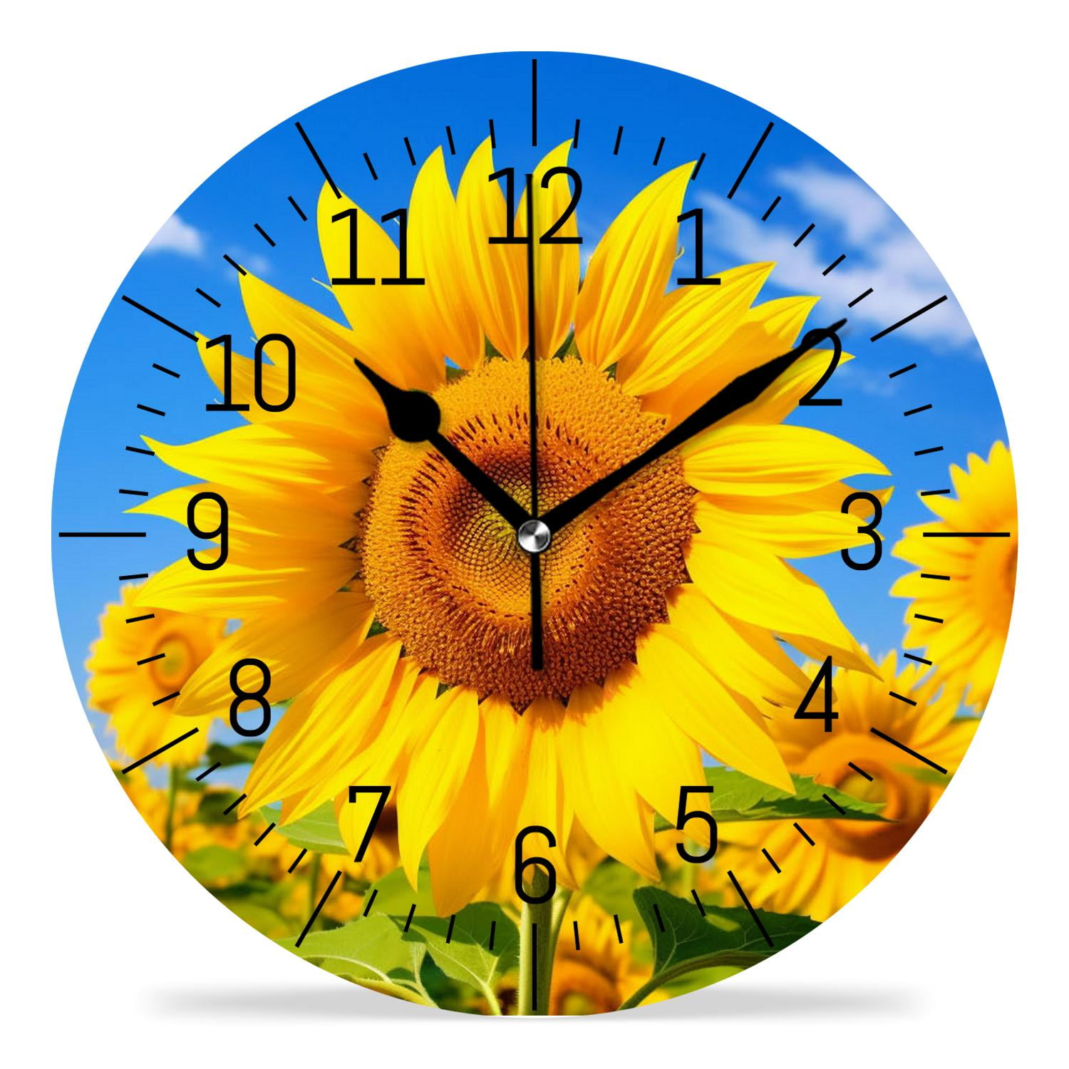 16 Inch Wall Clock Battery Operated Silent Clock Decorative for Office ...
