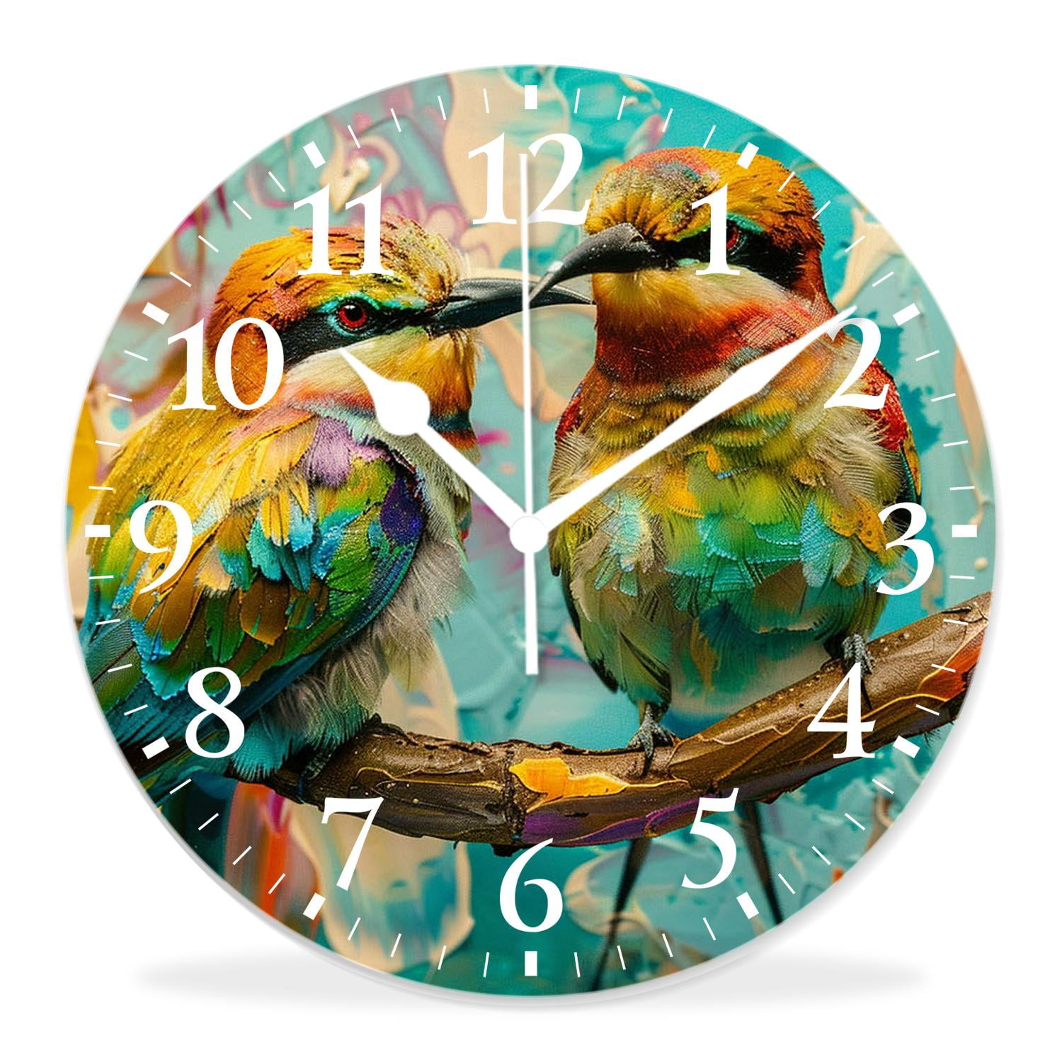 16 Inch Wall Clock Battery Operated Silent Clock Decorative for Office ...