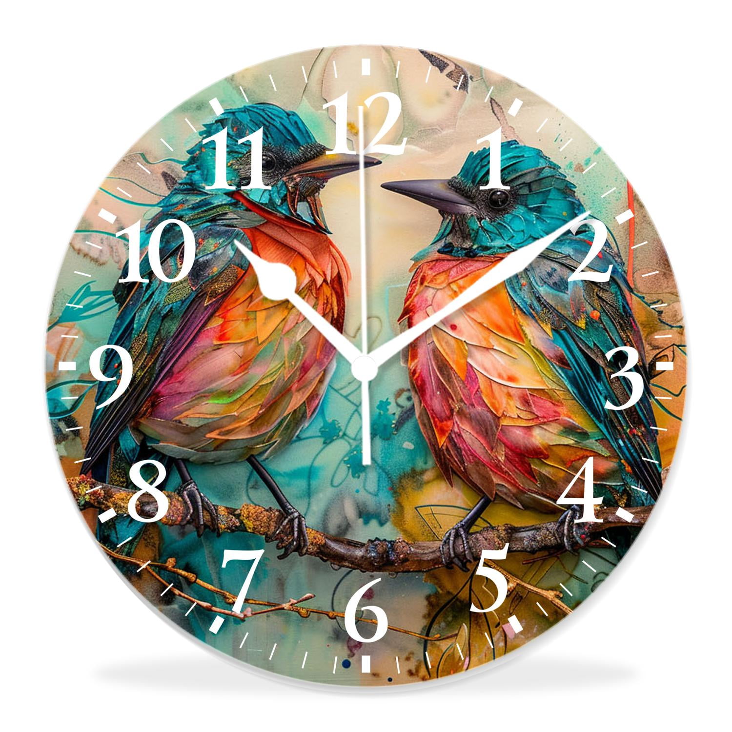 16 Inch Wall Clock Battery Operated Silent Clock Decorative for Office ...