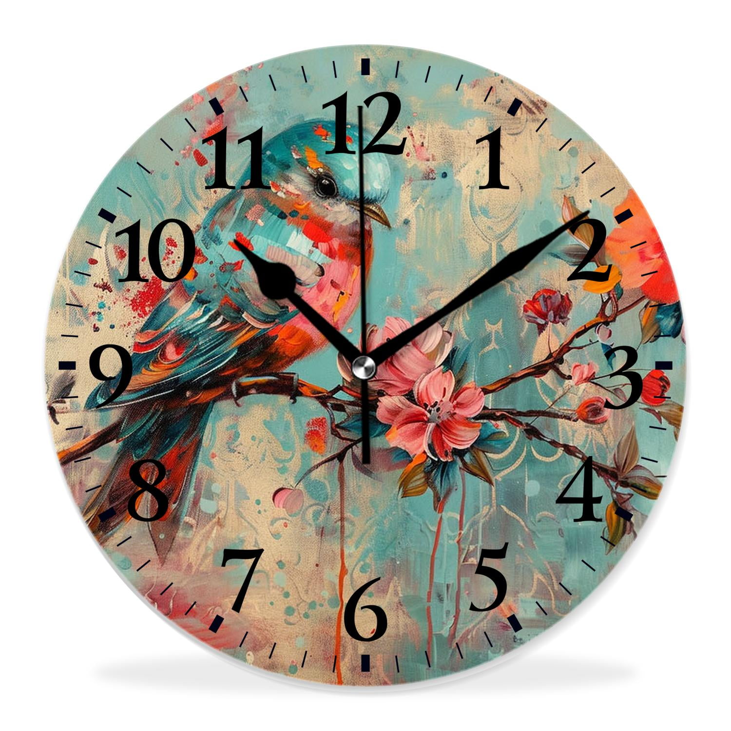 16 Inch Wall Clock Battery Operated Silent Clock Decorative for Office ...