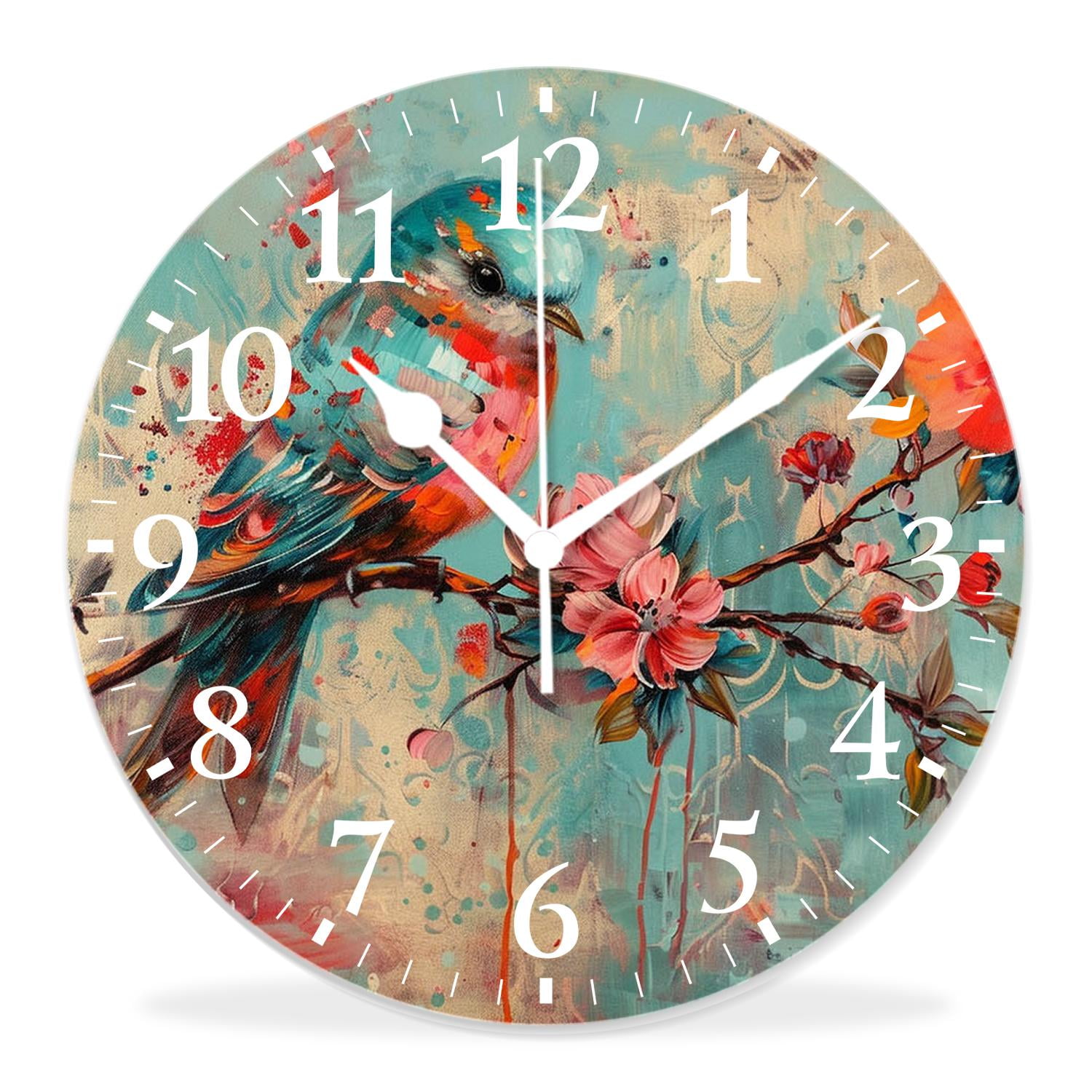 16 Inch Wall Clock Battery Operated Silent Clock Decorative for Office ...