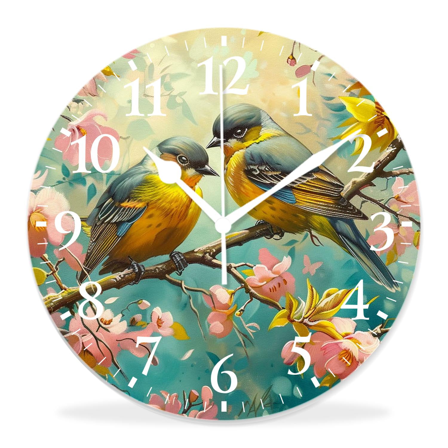16 Inch Wall Clock Battery Operated Silent Clock Decorative for Office ...