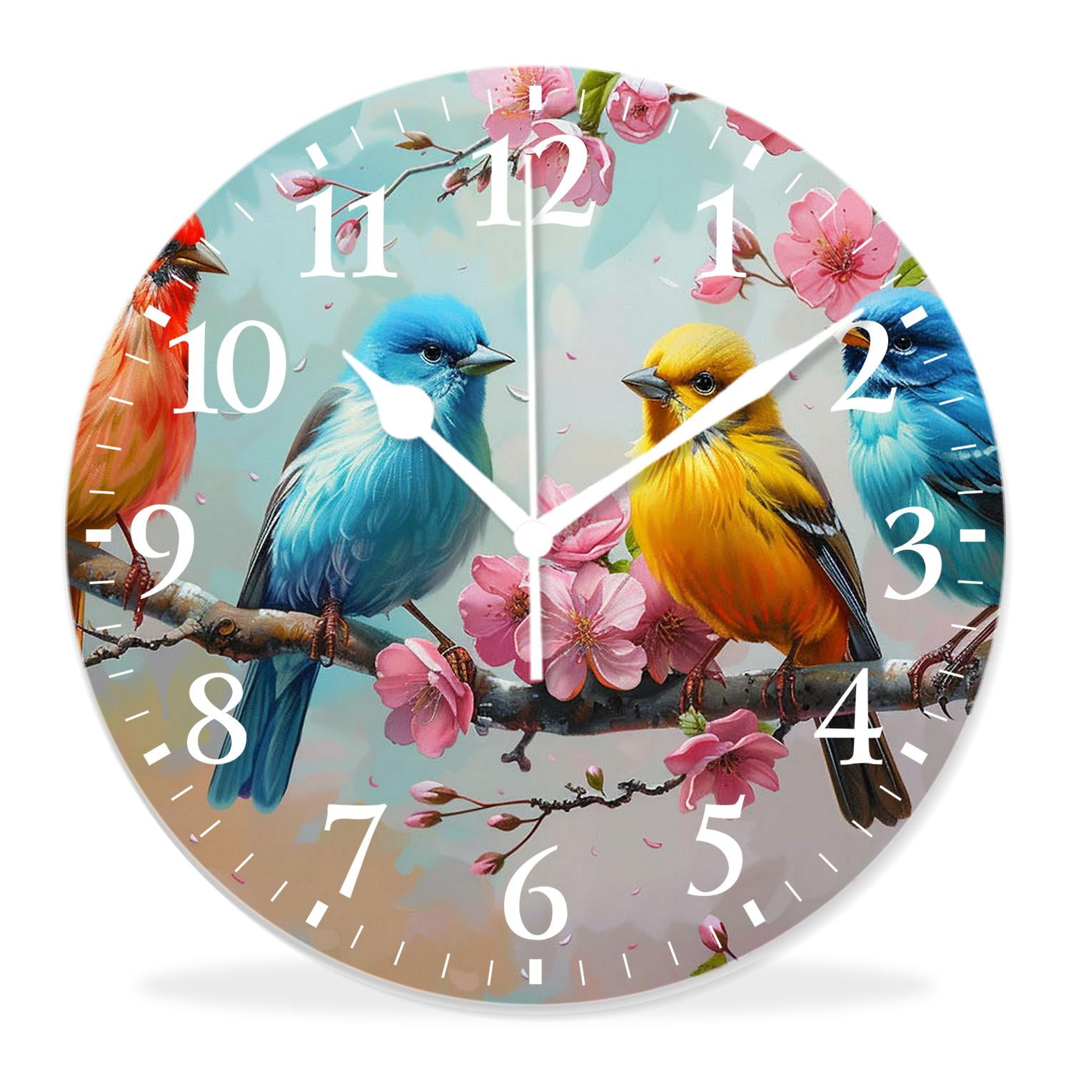 16 Inch Wall Clock Battery Operated Silent Clock Decorative for Office ...