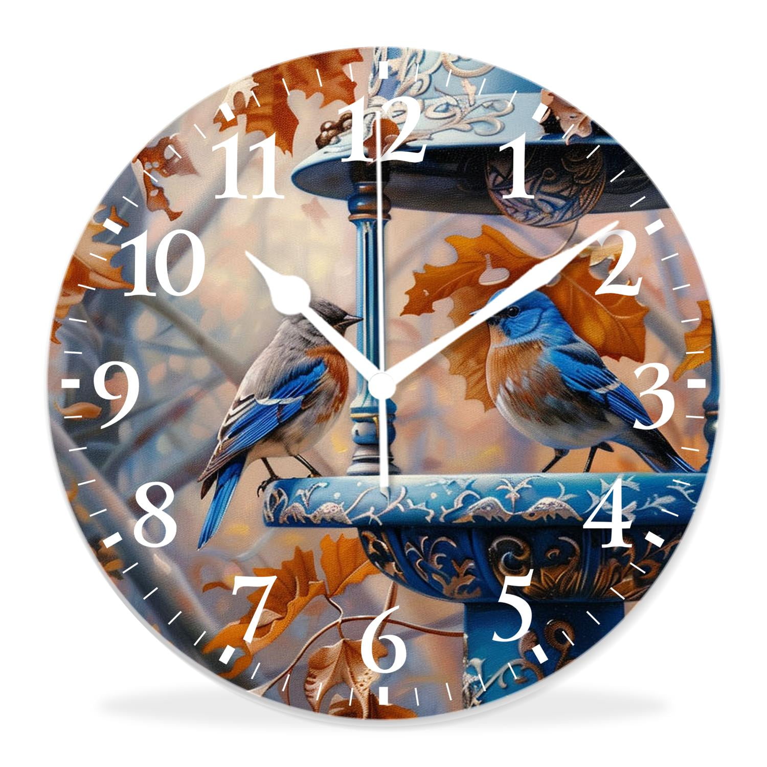 16 Inch Wall Clock Battery Operated Silent Clock Decorative for Office ...