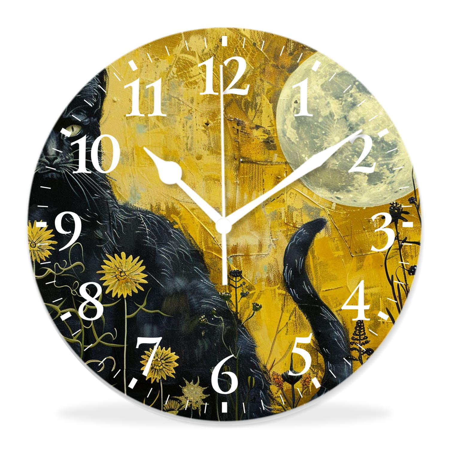 16 Inch Wall Clock Battery Operated Silent Clock Decorative for Office ...