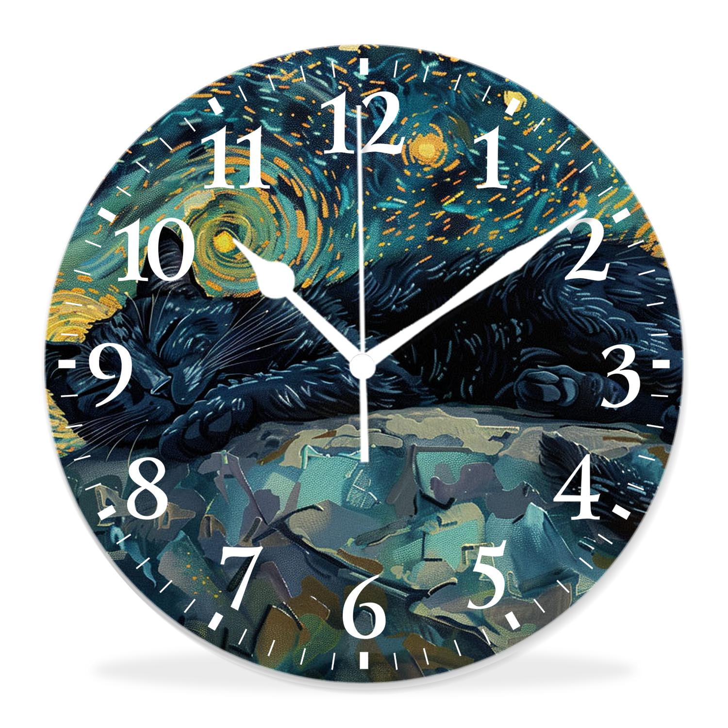 16 Inch Wall Clock Battery Operated Silent Clock Decorative for Office ...