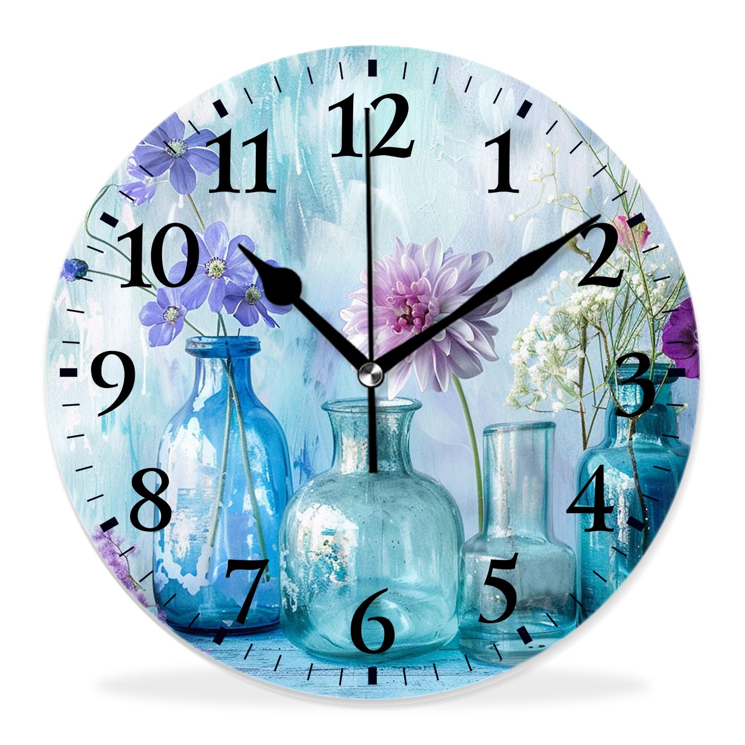 16 Inch Wall Clock Battery Operated Silent Clock Decorative for Office ...