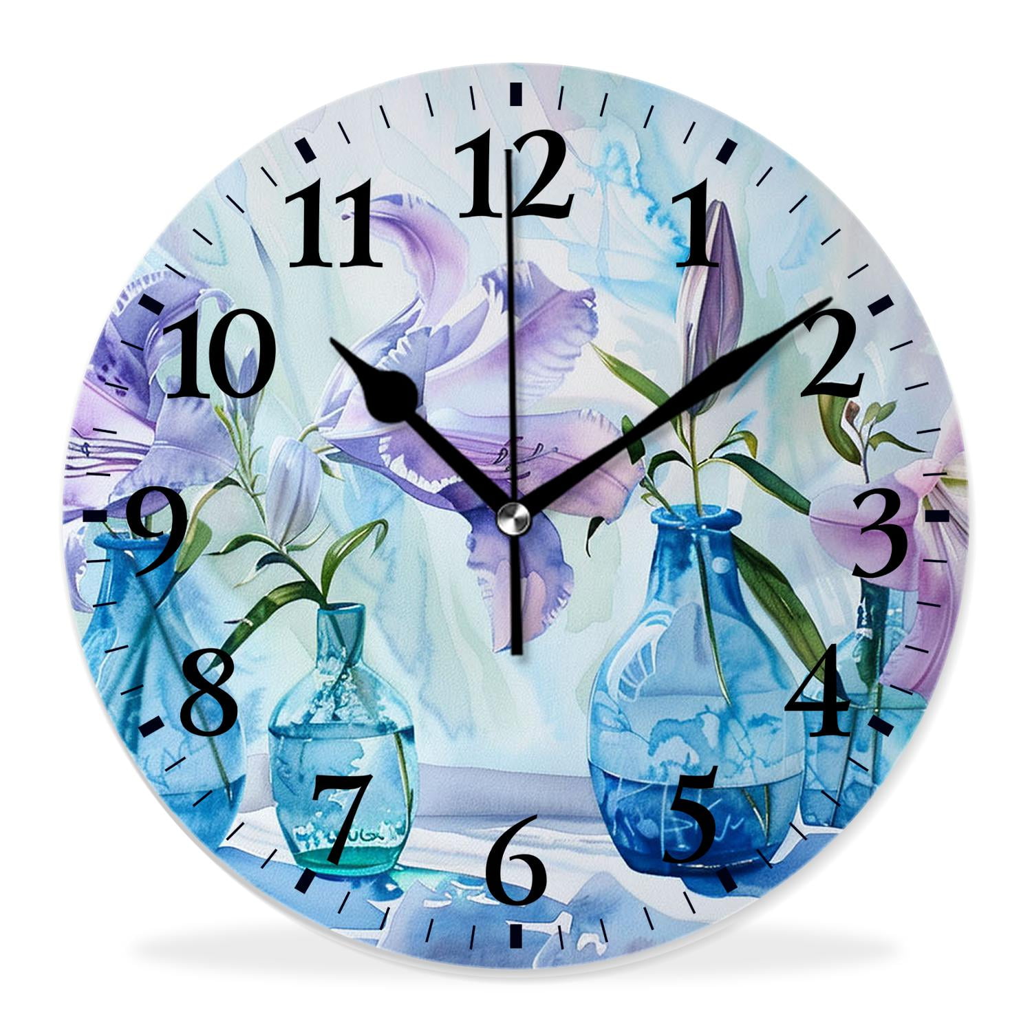 16 Inch Wall Clock Battery Operated Silent Clock Decorative for Office ...