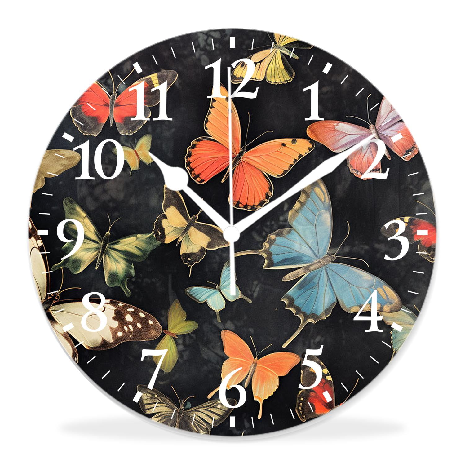 16 Inch Wall Clock Battery Operated Silent Clock Decorative for Office ...