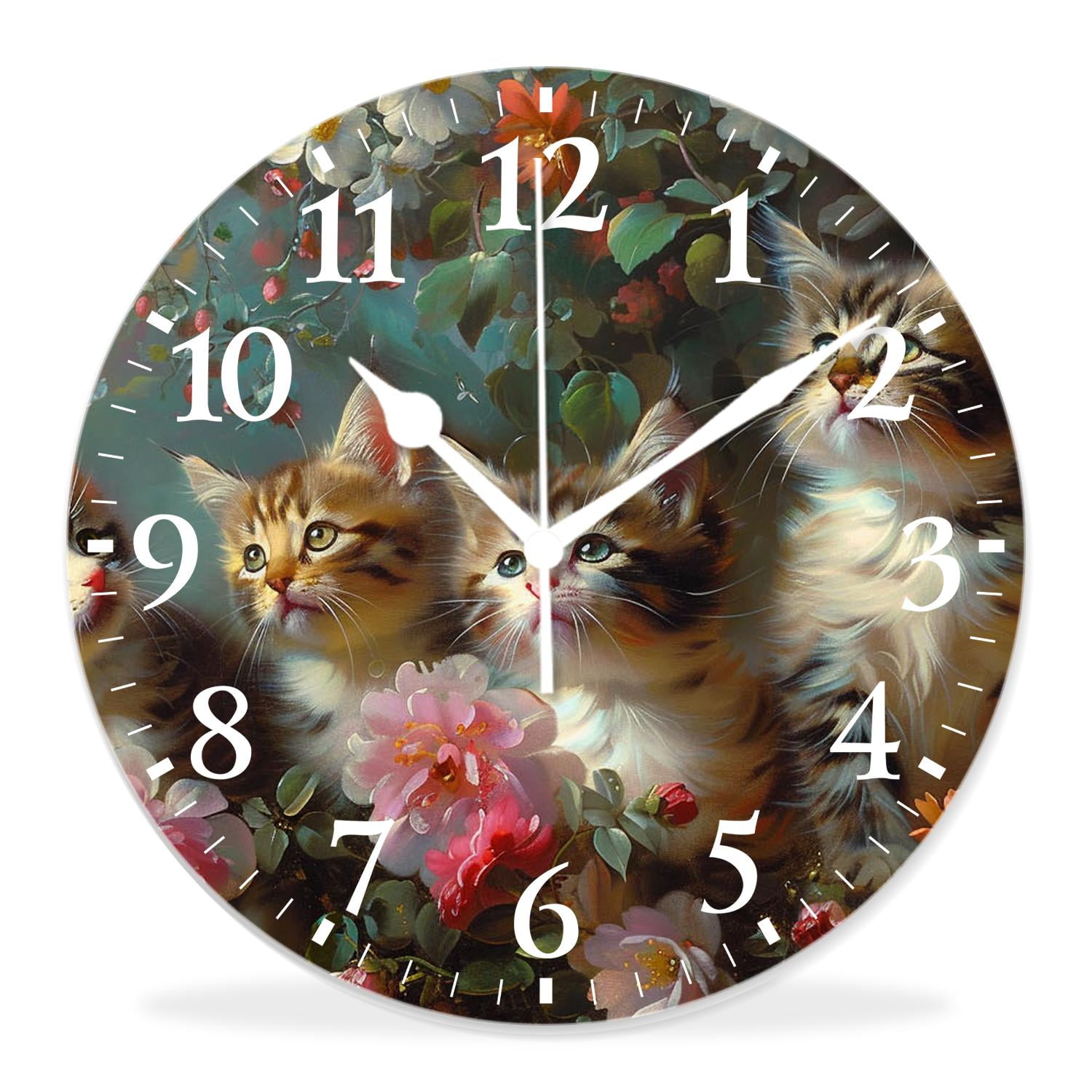 16 Inch Wall Clock Battery Operated Silent Clock Decorative for Office ...