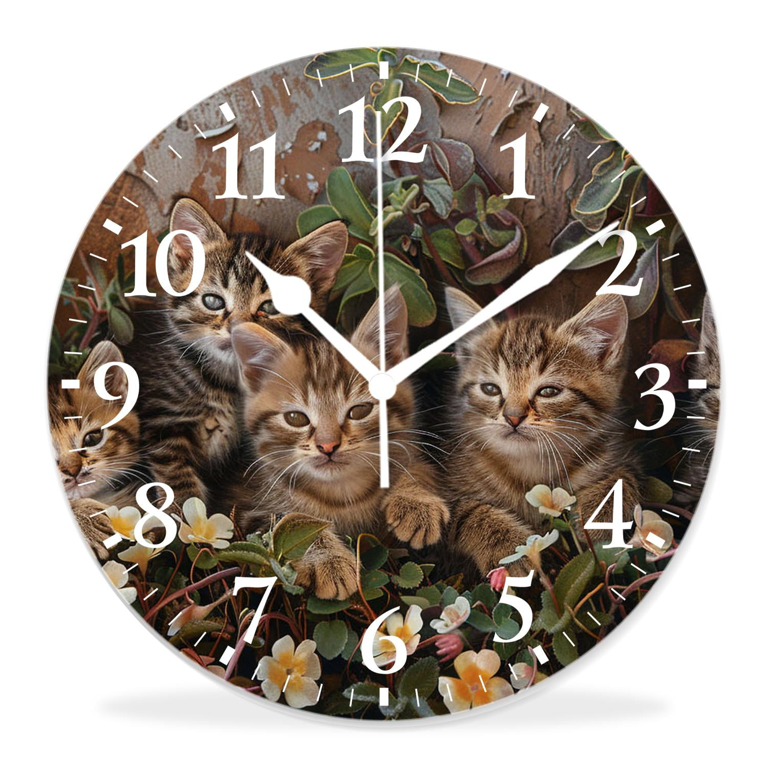 16 Inch Wall Clock Battery Operated Silent Clock Decorative for Office ...