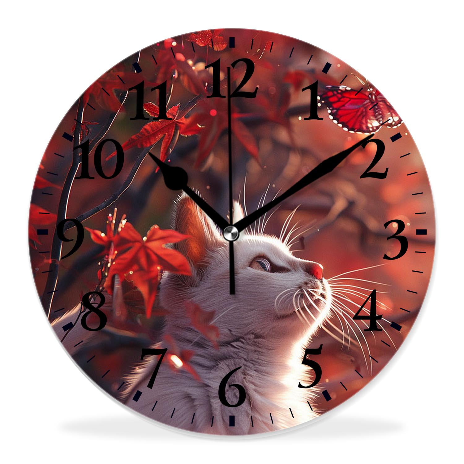 16 Inch Wall Clock Battery Operated Silent Clock Decorative for Office ...