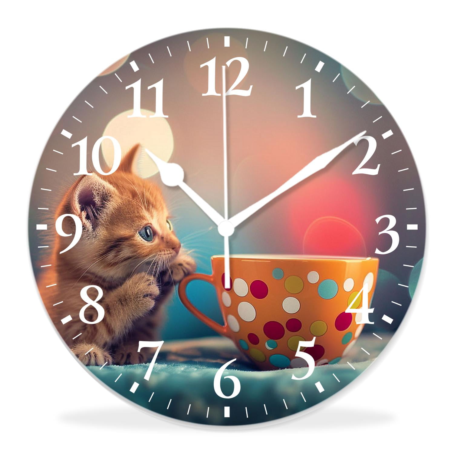 16 Inch Wall Clock Battery Operated Silent Clock Decorative for Office ...