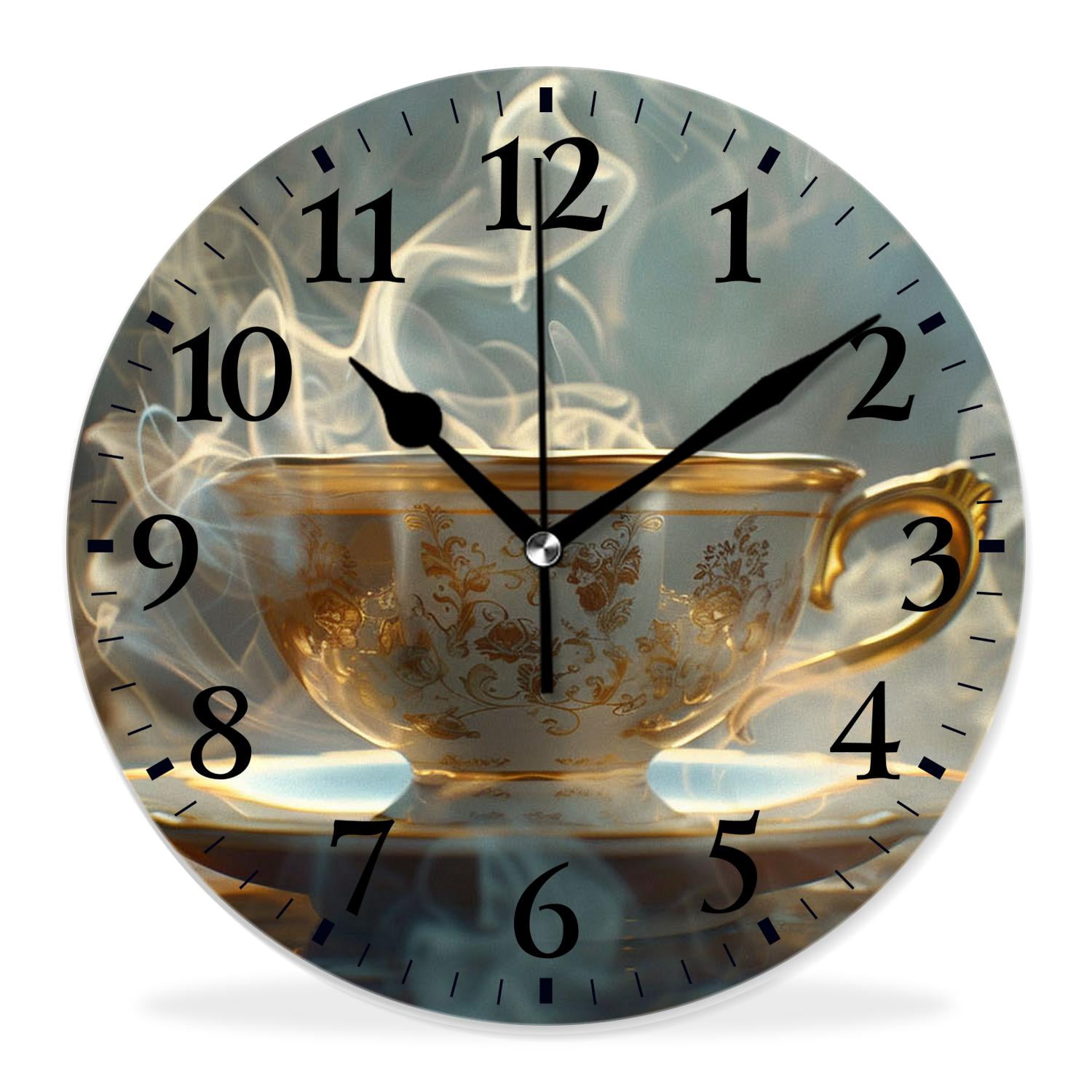 16 Inch Wall Clock Battery Operated Silent Clock Decorative for Office ...