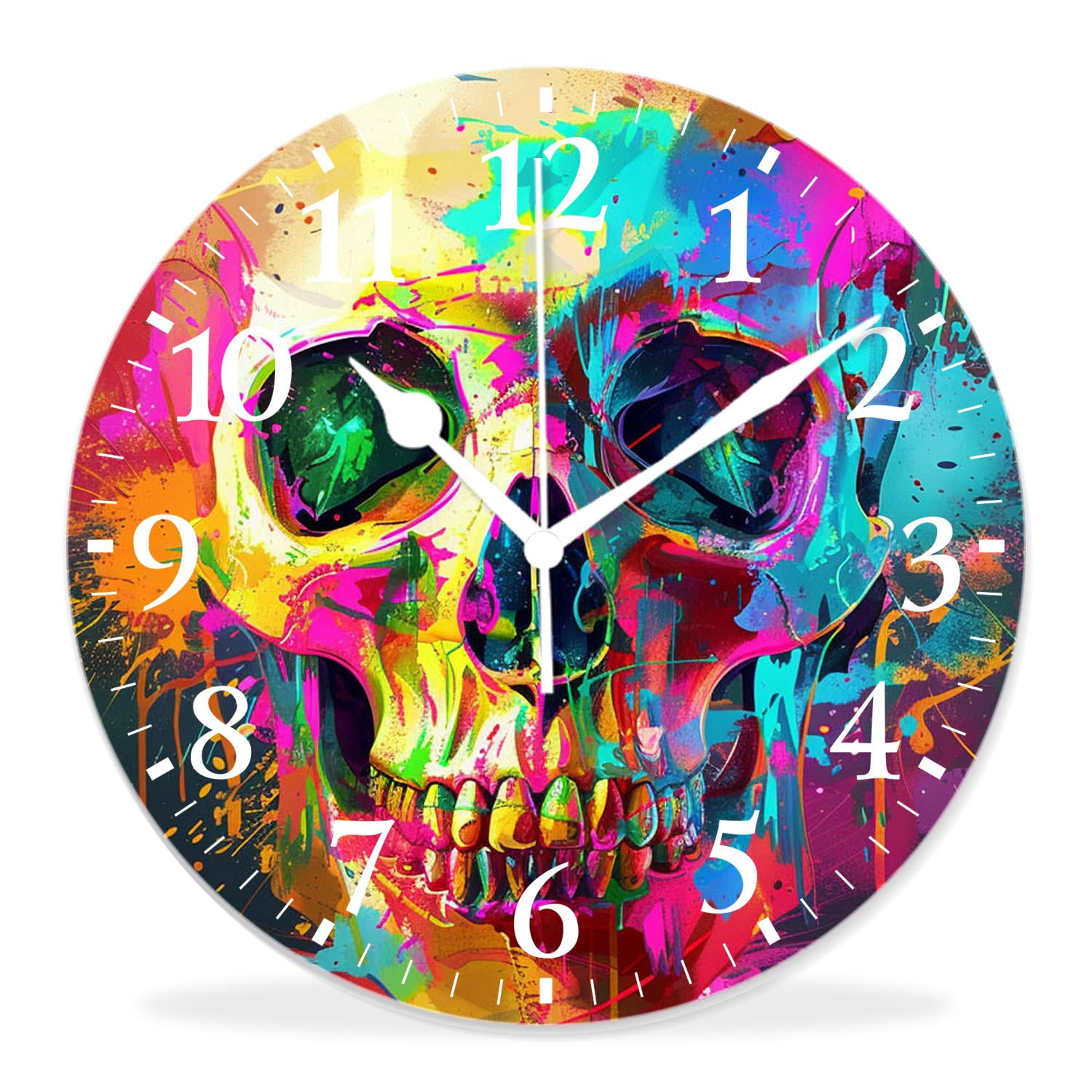 16 Inch Wall Clock Battery Operated Silent Clock Decorative for Office ...