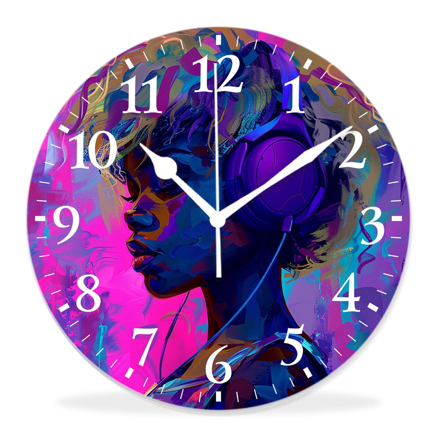 16 Inch Wall Clock Battery Operated Silent Clock Decorative for Office ...