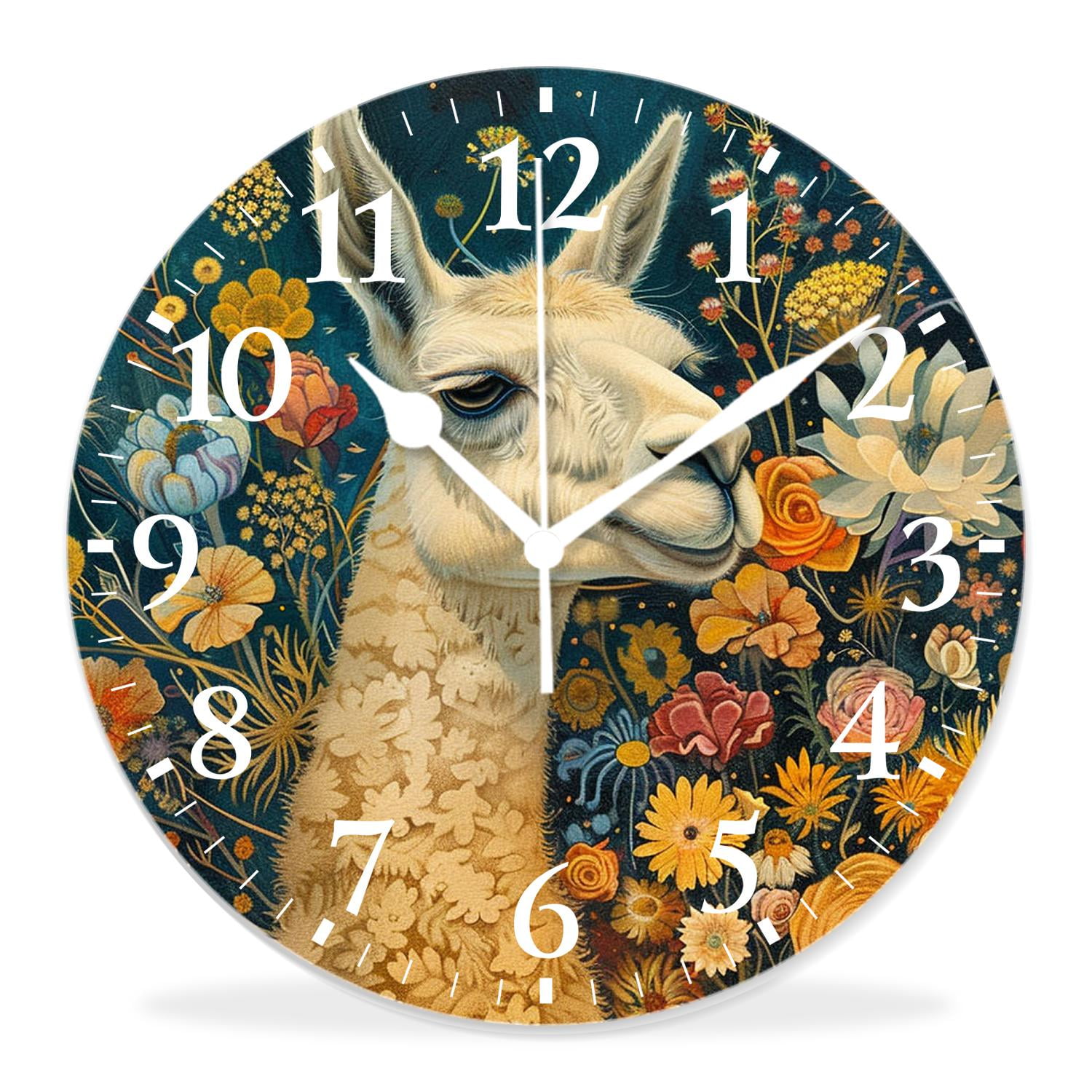 16 Inch Wall Clock Battery Operated Silent Clock Decorative for Office ...