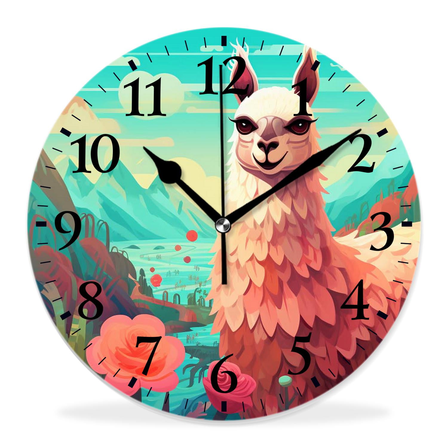 16 Inch Wall Clock Battery Operated Silent Clock Decorative for Office ...