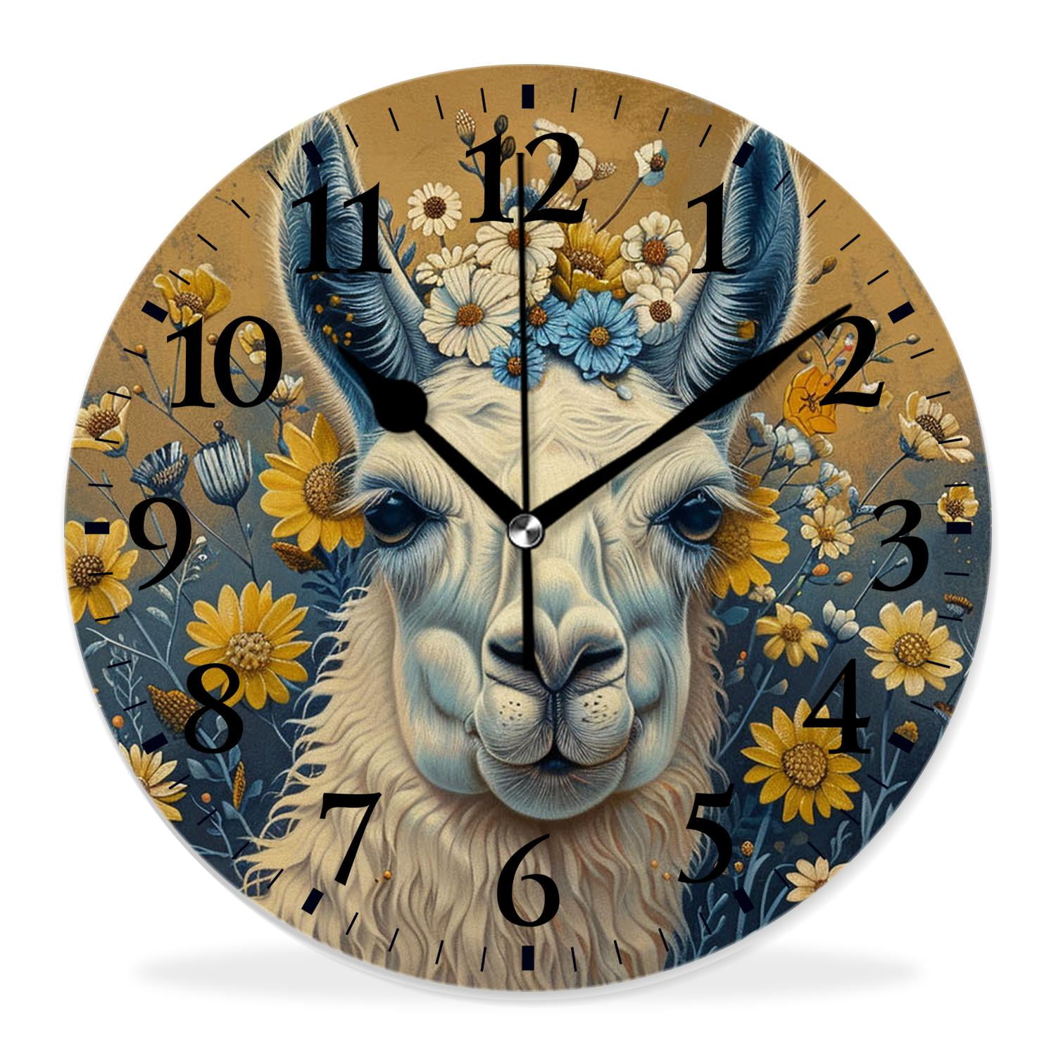 16 Inch Wall Clock Battery Operated Silent Clock Decorative for Office ...