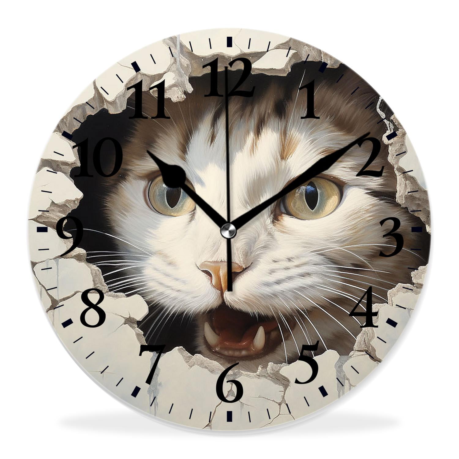 16 Inch Wall Clock Battery Operated Silent Clock Decorative for Office ...