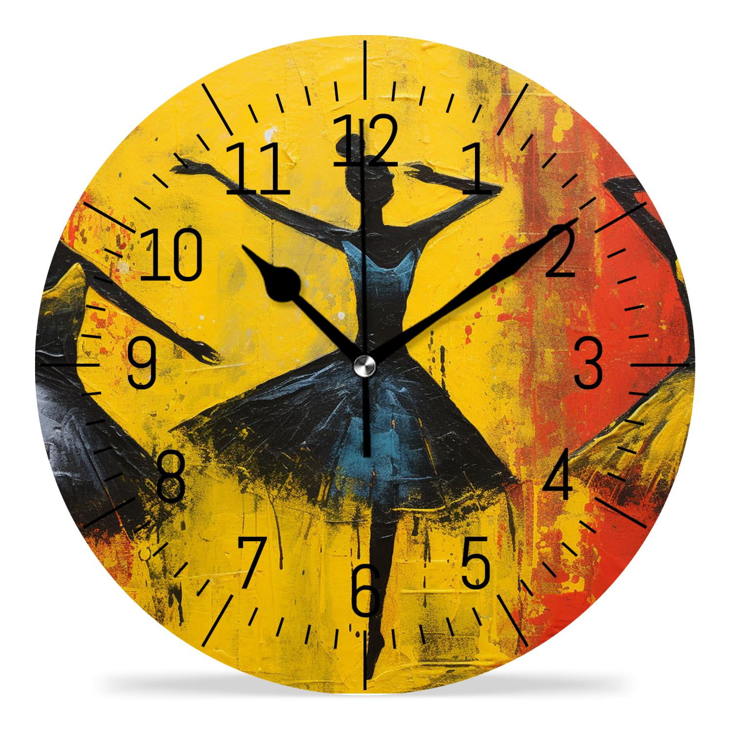 16 Inch Wall Clock Battery Operated Silent Clock Decorative for Office ...