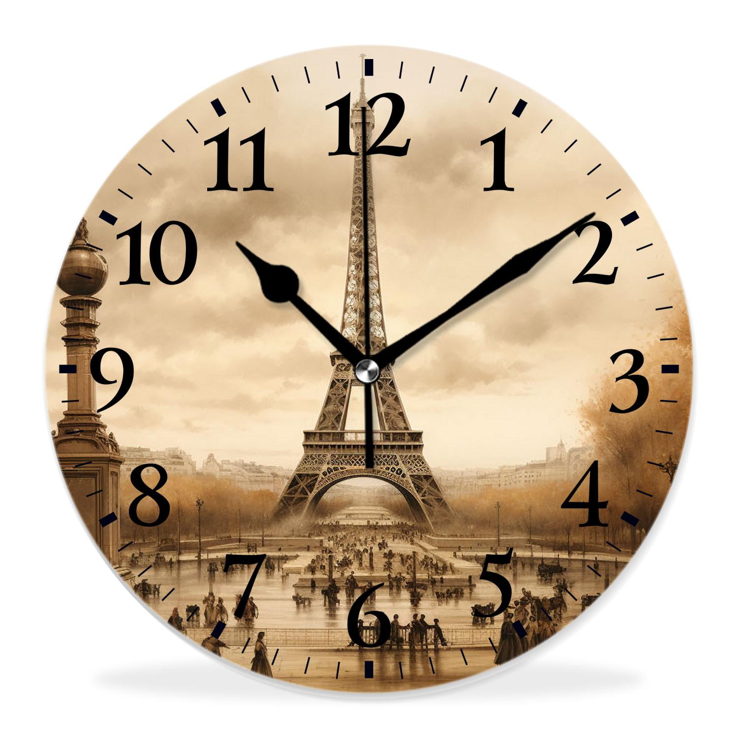 16 Inch Wall Clock Battery Operated Silent Clock Decorative for Office ...